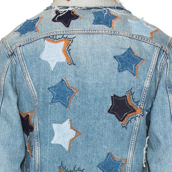 Zealous Yarnn | Jackets & Coats | Unique Star Denim Jean Jacket | Poshmark